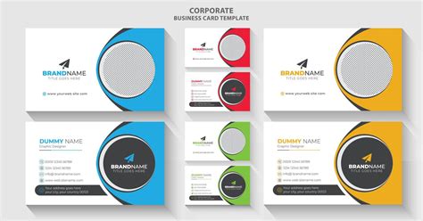 Modern Creative Business Card Template Vector Elegant Simple Minimal Visiting Card Design
