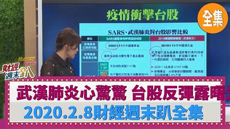 武漢肺炎心驚驚 台股反彈露曙光？ 20200208【財經週末趴 全集】 Youtube