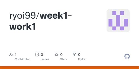 Github Ryoi99week1 Work1
