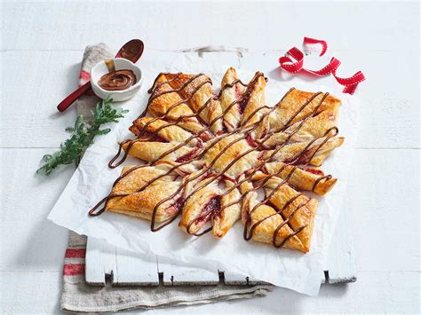 Nutella® And Pampas™ Puff Pastry Snowflake With Homemade Raspberry Jam Recipes Nutella® Au