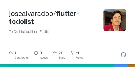 Github Josealvaradoo Flutter Todolist To Do List Built On Flutter