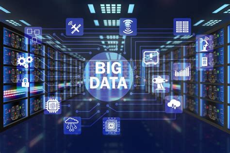 The Big Data Computing Concept Of Modern It Technology Stock Illustration Illustration Of