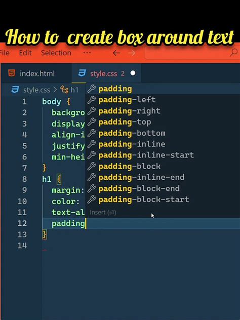 How To Create A Box Around The Text In Html And Csscoding Programming Html Csshtmlcss Youtube