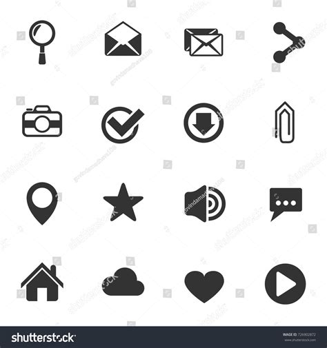 User Interface Vector Icons Your Creative Stock Vector Royalty Free 726902872 Shutterstock
