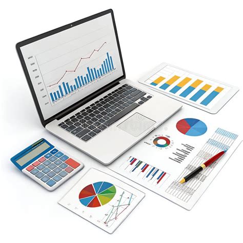 Business Analysis 3d Illustration Data And Strategy Concept Stock Illustration Illustration
