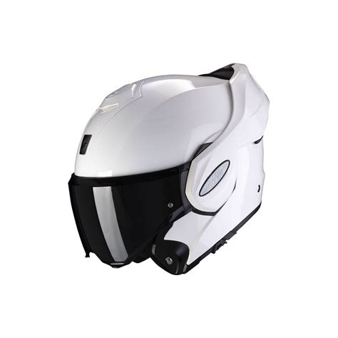 Casco Modulare Scorpion Exo Tech Evo Solid Bianco Motorcycle Soul