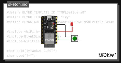 Blynk Projecet Wokwi Esp32 Stm32 Arduino Simulator