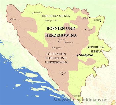 Karte Von Bosnien