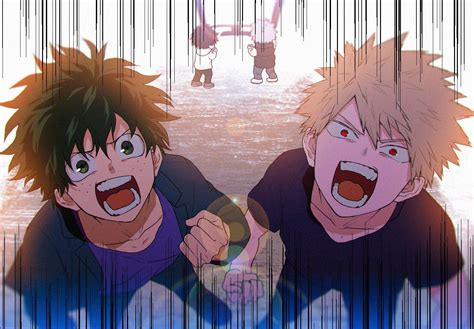 Katsudeku Kacchan Deku Bakugou X Midoriya Boku No Hero Academia Manga Anime Anime Art
