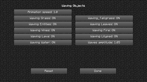 MineCraft Shader Settings MineCraft Shader Settings