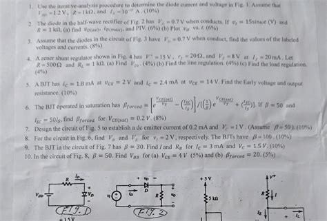 Solved Use The Iterative Analysis Procedure To Determine Chegg