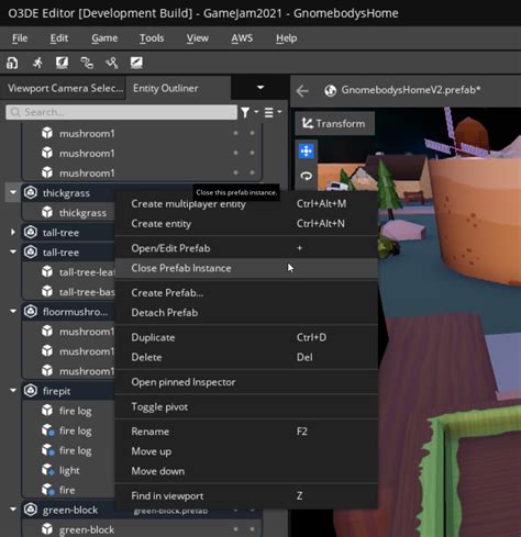 Prefab Bug Right Click Option Close Prefab Instance Remove Not Working · Issue 15035
