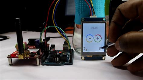 Lightweight Gsm Mobile With Arduin Uno And Nextion Display