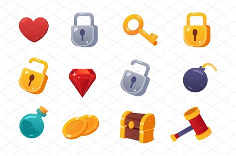 Game UI Icons Mobile MasterBundles