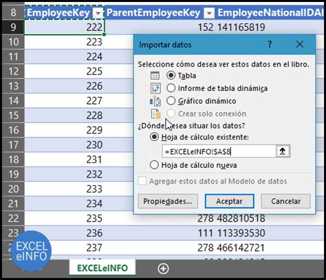 Ejecutar Consulta SQL Desde Excel E Importar Datos A Una Tabla Sergio Alejandro Campos