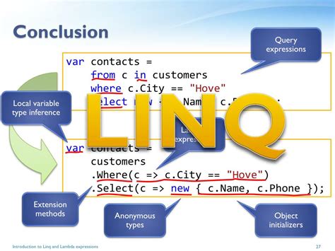 Ppt Introduction To Linq And Lambda Expressions Powerpoint Presentation Id2762606