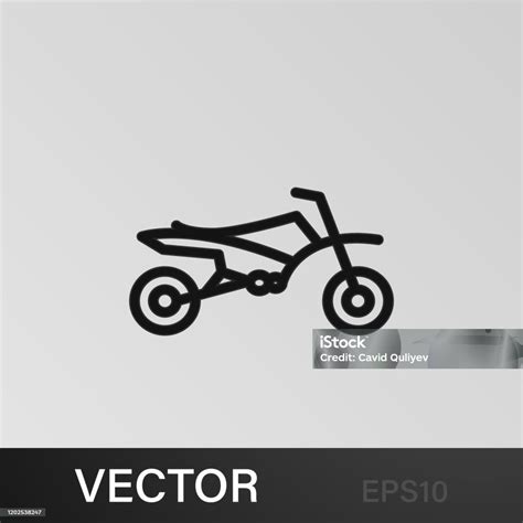 오토바이 아이콘입니다 모바일 개념 및 웹 앱 그림에 대한 오토바이의 요소 웹 사이트 디자인 및 개발 앱 개발을위한 얇은 줄 아이콘 가방에 대한 스톡 벡터 아트 및 기타