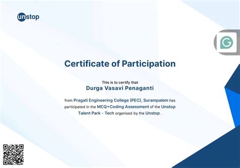 Durgavasavi Penaganti On Linkedin Unstop Pec Unstoptalentpark