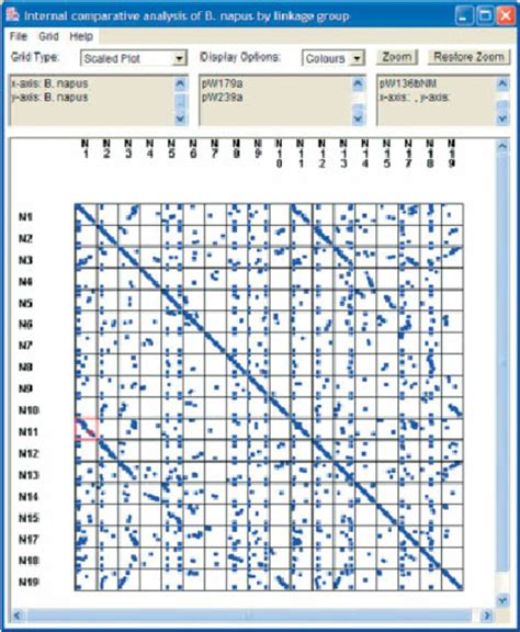 A GridMap Display Illustrating The Internal Genome Structure Of B Download Scientific