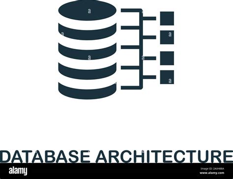 Database Architecture Icon Simple Element From Data Organization