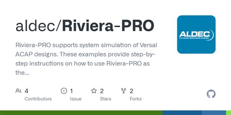 Github Aldecriviera Pro Riviera Pro Supports System Simulation Of Versal Acap Designs These