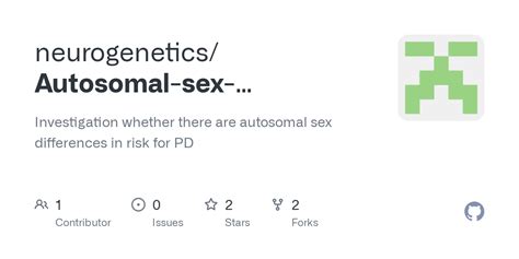 GitHub Neurogenetics Autosomal Sex Differences PDv Investigation Whether There Are Autosomal