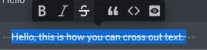 How To Cross Out Text In Discord With Strikethrough