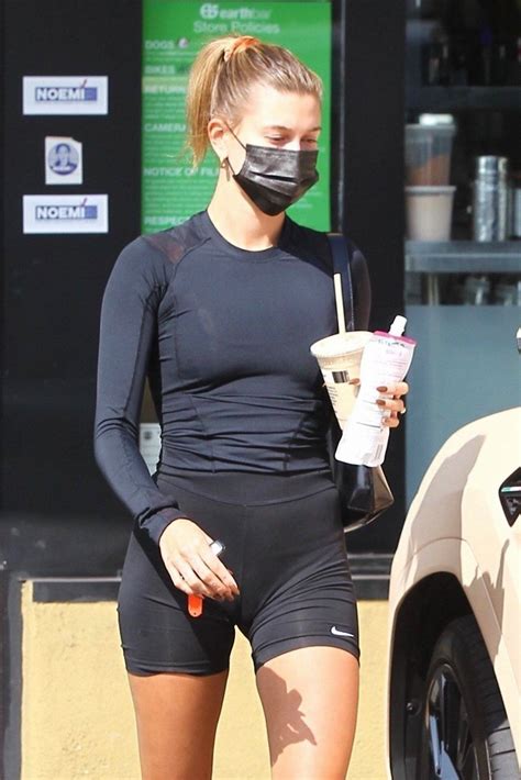 Hailey Bieber In Tight Leggings Hot Celebs Home