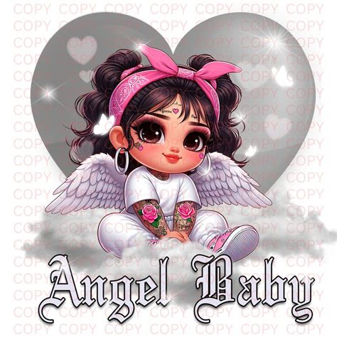 Angel Baby Chola Chicana Designs Png Sublimation Mexican T Shirt Designs Latino Graphics Mexican