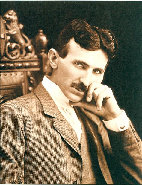 Above Nikola Tesla At The Age Of 40