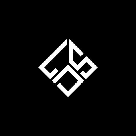 Diseño Del Logotipo De La Letra Lds Sobre Fondo Negro Concepto De