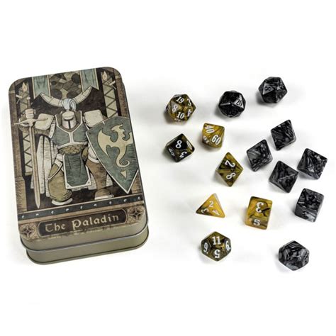 Rpg Class Dice Set The Paladin 15 Dice Sweets And Geeks Rpg Class Dice Set The Paladin 15 Dice Sweets And Geeks