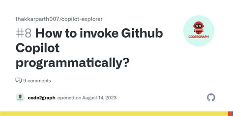 How To Invoke Github Copilot Programmatically · Issue 8