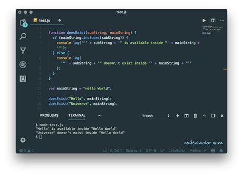 Different Ways In Javascript To Find If A String Contains A Substring Or Not CodeVsColor