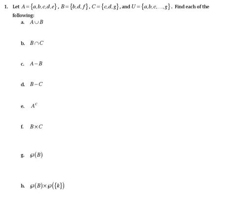 Solved Let A A B C D E B B D F C C D G And Chegg
