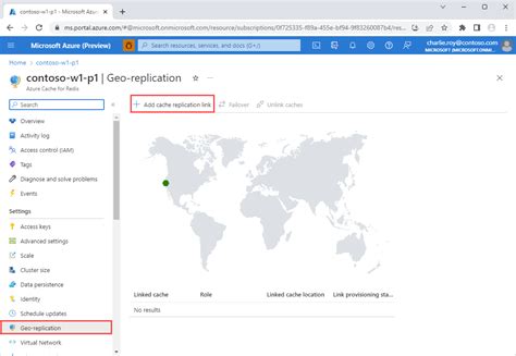 Configure Passive Geo Replication For Premium Azure Cache For Redis