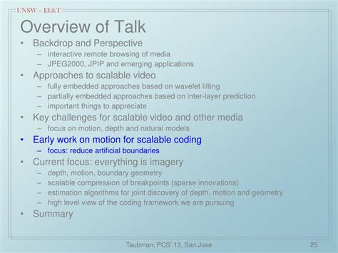 Ppt Scalable Media Coding Applications And New Directions Powerpoint