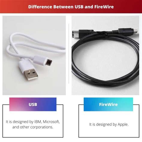 Usb Vs Firewire Difference And Comparison