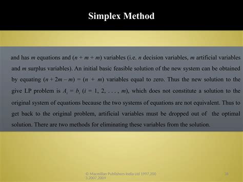 3 Linear Programming The Simplex Method Pptx