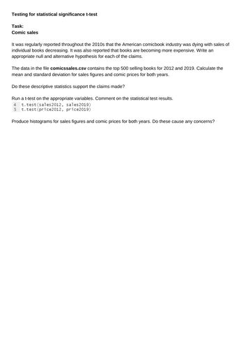 Statistical Significance T Test Higher Applications Of Maths