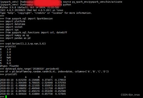 PYSPARK Runs Based On Python Virtual Environment Programmer Sought