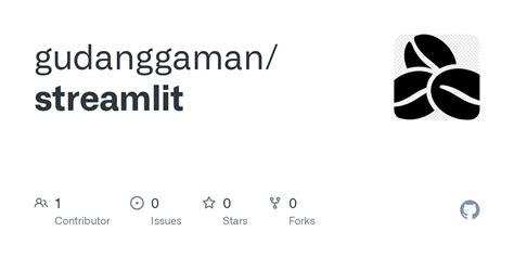 GitHub Gudanggaman Streamlit