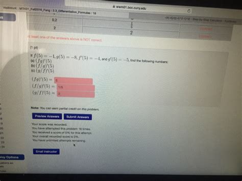 Solved If F 5 1 G 5 8 F 5 4 And G 5 5 Chegg Com
