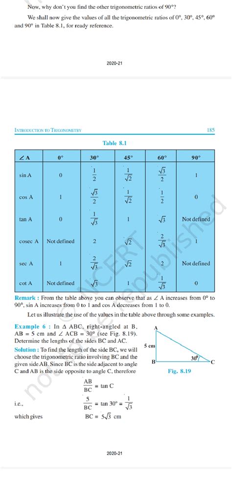 Trigonometry Maths Notes Teachmint