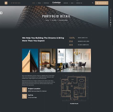 Codesign Architecture And Interior Html Template Rtl