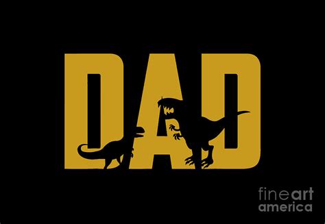 Dad Saurus Digital Art By Bianca Resitra Fine Art America