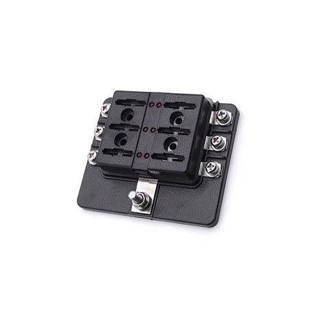 R3 76 Ato Atc Blade Fuse Block With 6 Circuits M4 Screw Mount