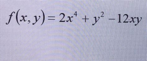 Solved What Is The Local Min Local Max Points And What Is
