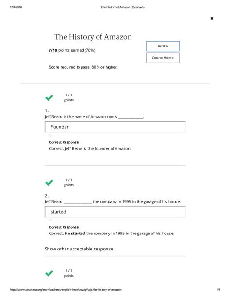 The History Of Amazon Coursera Pdfcoffeecom