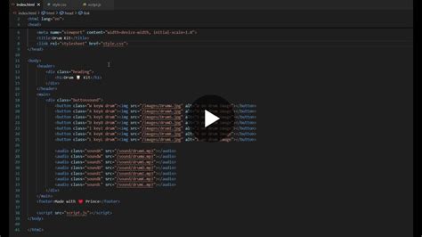 🥁 Drum Kit Web App Html Css Javascript Built An Interactive Drum Kit Prince Rathi